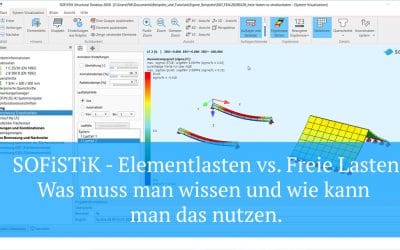 SOFiSTiK Quicktipp - SOFiPLUS(-X) - Modellierung von schrägen Lasten und Lagern oder Federn ...