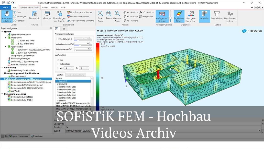 Modellierung FEM - Hochbau - Archiv - derSOFiSTiKEinsteiger